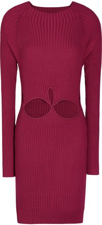 8 by YOOX VISCOSE BLEND CUT OUT MINI DRESS