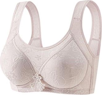 Generic Sous-v&ecirc;tements minces sans lacets confortables respirants grande taille boucle femme soutien-gorge col en V soutien-gorge sans fil soutien-gorge sans 