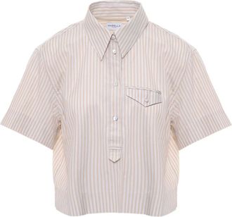 Marella Femme, Blouses et Chemises, Beige, Taille: 40 FR Veranda Shirt