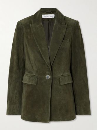 Veronica Beard Duane Dickey Blazer Aus Veloursleder - Gr&uuml;n
