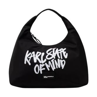 Karl Lagerfeld Soft Hobo Bag - - Bags - Damen - Schwarzk - ONE SIZE