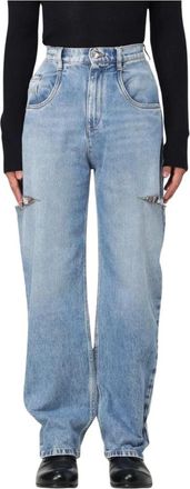 Maison Margiela Homme, Jeans, Bleu, Taille: W38 Straight Leg Jeans Distressed