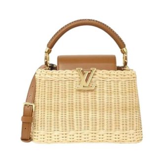 Louis Vuitton Pre-owned Capucines BB Rattan Bag - - Pre-owned - Damen - Beige - ONE SIZE