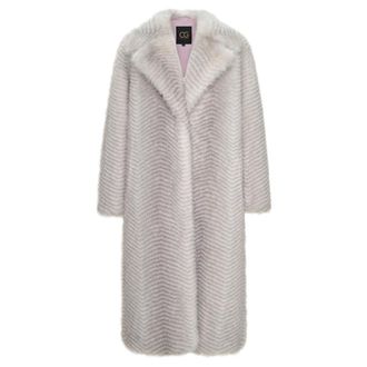 Cesare Gaspari Faux Fur Mantel Natalie - Wei&szlig; - - Coats - Damen - Wei&szlig; - XL