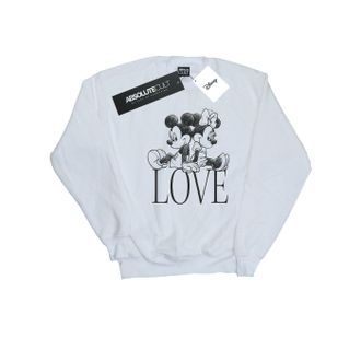 Disney Mickey And Minnie Mouse Love Sweatshirt f&uuml;r Herren (Wei&szlig;)