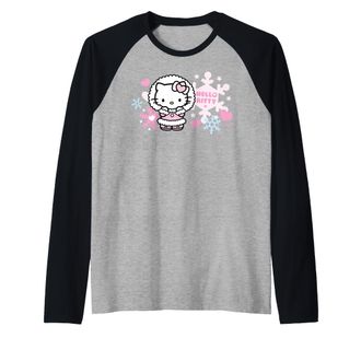 Hello Kitty Charmmy Love Hearts Winter-Valentinstag-Klassiker Raglan
