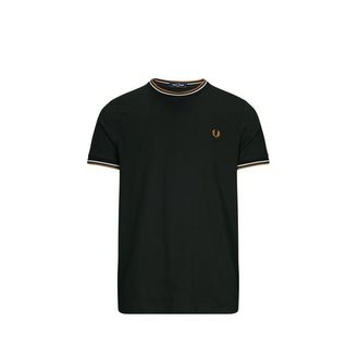 Fred Perry T-shirt uni &agrave; col rond en coton