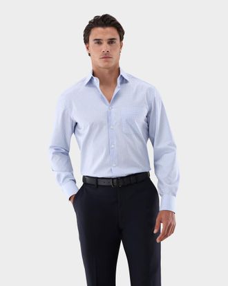 van Laack Hemd B&uuml;gelfrei kariert Comfort Fit