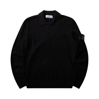 Stone Island Homme, Tops, Noir, Taille: 2XL Maglia RWS Knit
