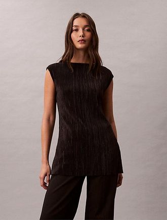 Calvin Klein Plissee-tunika - Black - Damen - XS