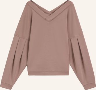 HUGO BOSS Loungewear Oberteil Scuba_Sweatshirt braun