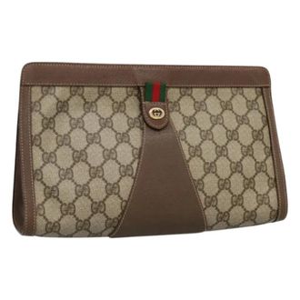 Gucci Pre-owned GG Canvas Clutch - - Pre-owned - Damen - Beige - ONE SIZE