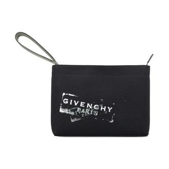 Givenchy Baumwoll-Clutch mit Logo - - Bags - Herren - Schwarzk - ONE SIZE