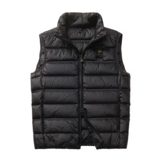 Blauer Homme, Vestes, Noir, Taille: XL Gilet Élégant en Bleu Marine