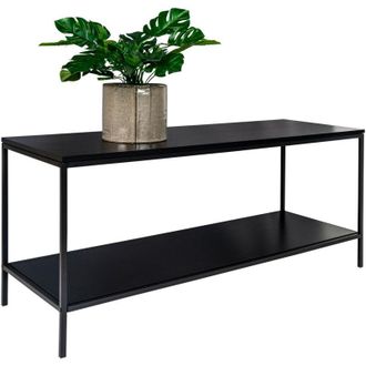 M&S Collection M&s - Meuble tv en bois et m&eacute;tal L100cm - Noir - vita