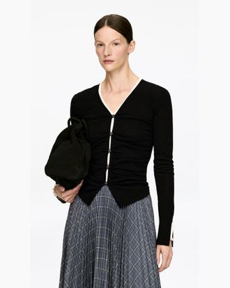 Arket Oberteil Aus Merinowolle -Schwarz