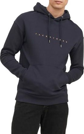 Jack & Jones Homme Jjestar JJ Hood Noos Sweatshirt &Agrave; Capuche, Marine, S EU