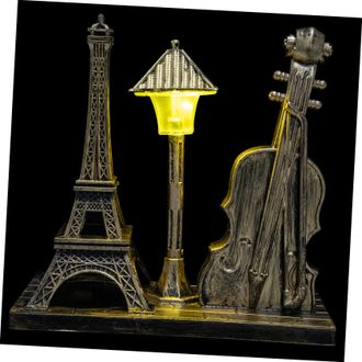Valiclud Vintage Eiffelturm Tischlampe Retro Nachttischlampe mit LED Licht f&uuml;r Schlafzimmer B&uuml;ro Einzigartiges Deko Element f&uuml;r M&auml;dchen und Besondere Anl&auml;sse