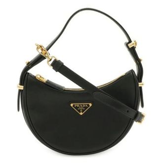 Prada Pre-owned Arque Small Leather 2way Shoulder Bag - Femme - Pre-owned - Noir - Taille: ONE Size