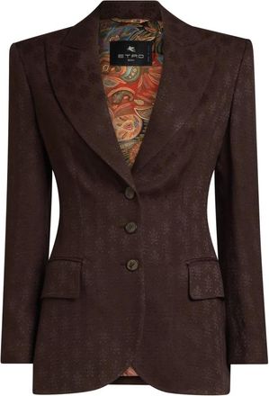 Etro Femme, Vestes, Brun, Taille: 36 FR Veste &agrave; Poches &agrave; Rabat