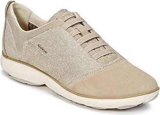 Geox D Nebula G, Baskets Basses Femme, Beige (Lead/Lt Taupe), 36 EU