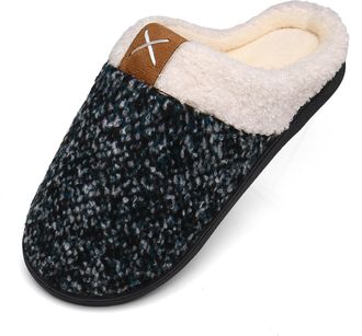 Mishansha Kuschelige Hausschuhe Herren Damen Winter Plüsch Wärme Home rutschfeste Slippers, 36/37 EU, Türkis