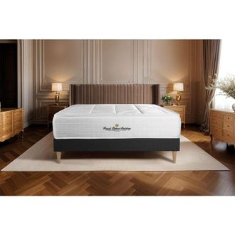 Royal Palace Bedding Matratze Windsor 140 x 190 cm + Bettgestell mit lattenrost, H&auml;rtegrad 2, Memory-Schaum und Taschenfeder, H&ouml;he : 26 cm