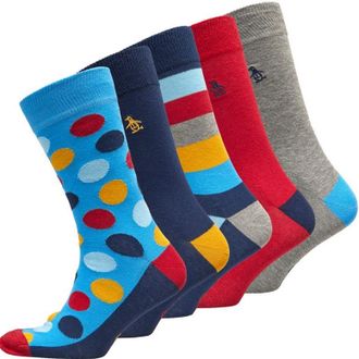 Original Penguin Herrensocken, 5er-Pack, mehrfarbig, Einheitsgr&ouml;&szlig;e