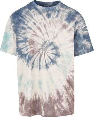 Urban Classics Oversize Tie Dye Tee M&auml;nner T-Shirt altwei&szlig; 5XL 100% Baumwolle Basics