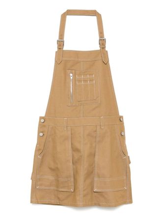 Juun.J robe à design sans manches - Marron