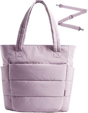 Generic Sac fourre-tout imperméable pour voyage, travail, banlieue, sac à main pour femme, rose/violet, Taille unique