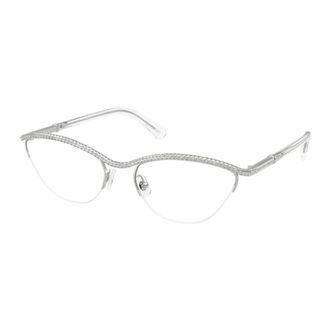 Swarovski Femme, Accessoires, Gris, Taille: 59 MM Lunettes Mode Monture Bleue Sk1026