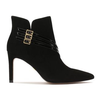Kazar Wildlederstiefel mit Streifen verziert - - Shoes - Damen - Schwarzk - 40 EU