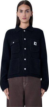 Carhartt Work in Progress Femme, Pulls, Noir, Taille: 36 FR Michigan Cardigan