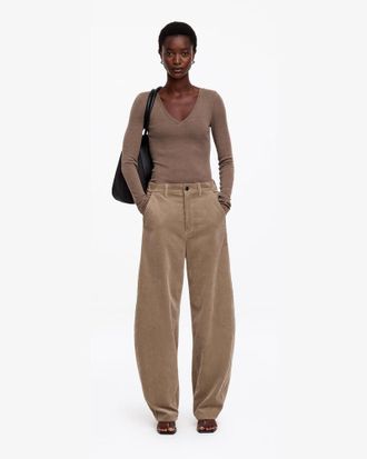 Arket Cordhose Mit Barrel-Schnitt -Beige