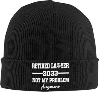 Generic Bonnet Thermo Avocat Retrait&eacute; 2033 Ce nest Plus Mon Probl&egrave;me Respirant Beanie Extensible Bonnet pour Ext&eacute;rieur D&eacute;contract&eacute;e Homme