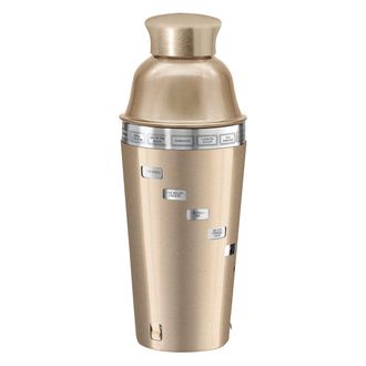 Oggi Dial A Drink Cocktail-Shaker - Gold, 15 Rezepte, integriertes Sieb, 1000 ml - das Original und nur w&auml;hlen Sie ein Getr&auml;nk - ideal f&uuml;r Zuhause, Bar, Ba