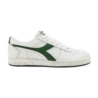 Diadora Vintage Basketball Style Leder-Sneakers - - Shoes - Herren - Wei&szlig; - 46 EU