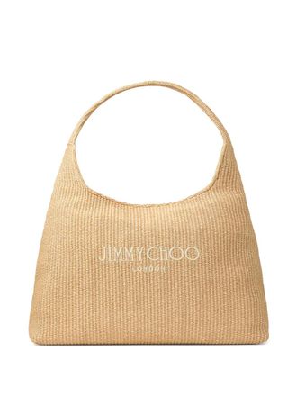 Jimmy Choo London grand sac porté épaule Beach Diamond Hobo - Tons neutres