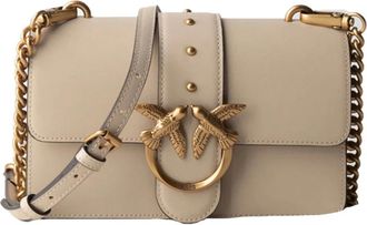 Pinko Pinko, Femme, Sacs, Beige, Taille: ONE Size Love One Mini St.Cl Vitello Seta