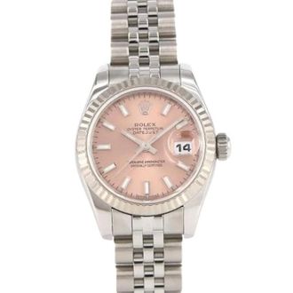 Rolex Pre-owned Datejust Stainless Steel White Gold - Femme - Pre-owned - Rose - Taille: ONE Size