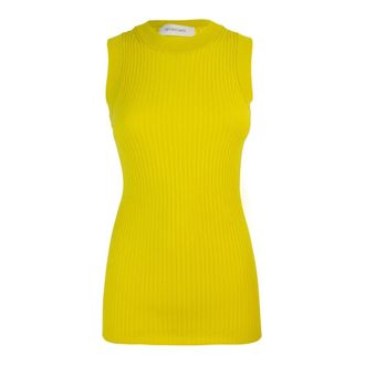 Sportmax &Auml;rmelloses Top - - Tops - Damen - Gelb - L