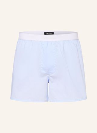 Tom Ford Web-Boxershorts blau