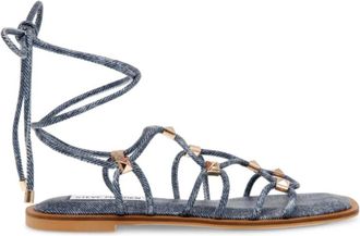 Steve Madden Femme, Chaussures, Bleu, Taille: 37 EU Sandales plates