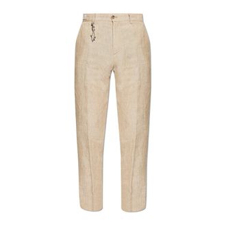 Paul & Shark Homme, Pantalons, Beige, Taille: XL Linen Pantalons