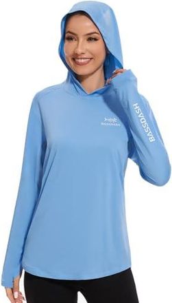Bassdash Sweat à Capuche à Manches Longues Femme avec Poche Protection Solaire Sweat Léger UPF50+ FS04W