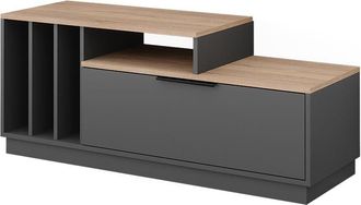 Vicco Lowboard Betti, Fernsehtisch, Anthrazit/Sonoma, 120 x 49.9 cm