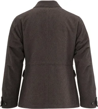 Eleventy Wool Safari Jacket - Brown