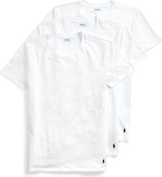 Polo Ralph Lauren T-Shirt-Set Classic Crew 714830304003 Wei&szlig; Regular Fit