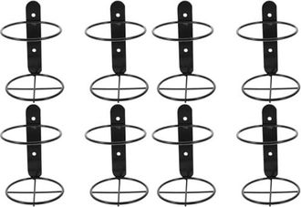 UPKOCH 8 PièCes Porte-Bouteilles Mural en MéTal, PréSentoir à Vin Suspendu, Casier à Bouteilles De Vin, Support Mural pour Bouteilles, 13.5 * 19 * 9.5 Cm, No